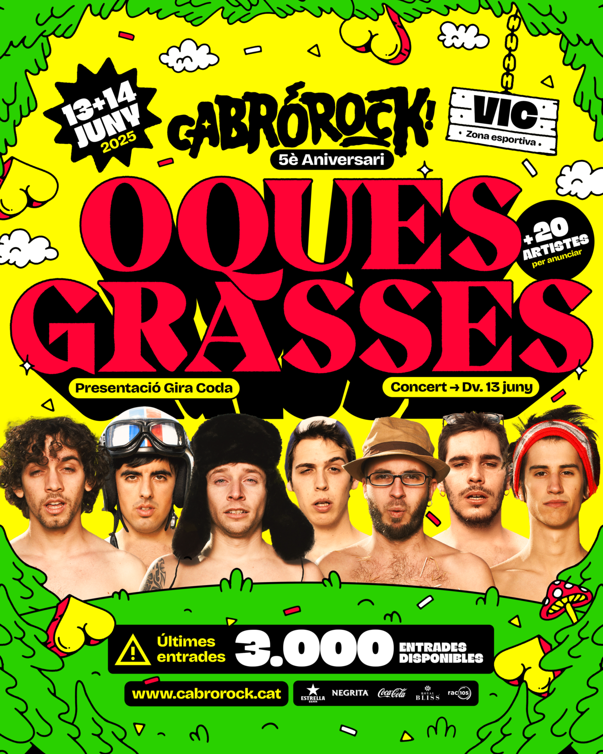 Cabró Rock anuncia Oques Grasses per partida doble - Primera Fila